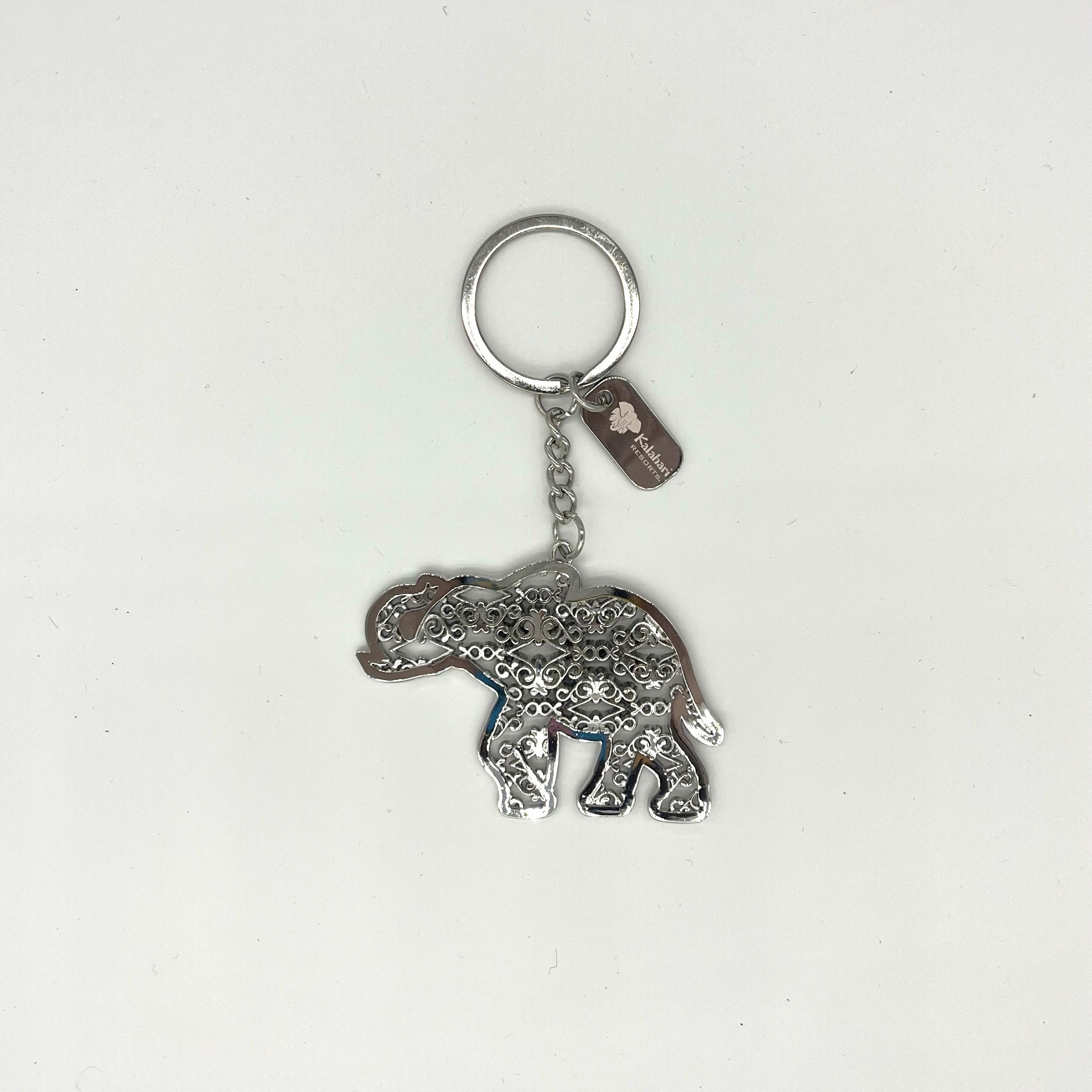 Metal Mosaic Elephant Keychain | Shop | Kalahari Resorts | Kalahari Resorts & Conventions